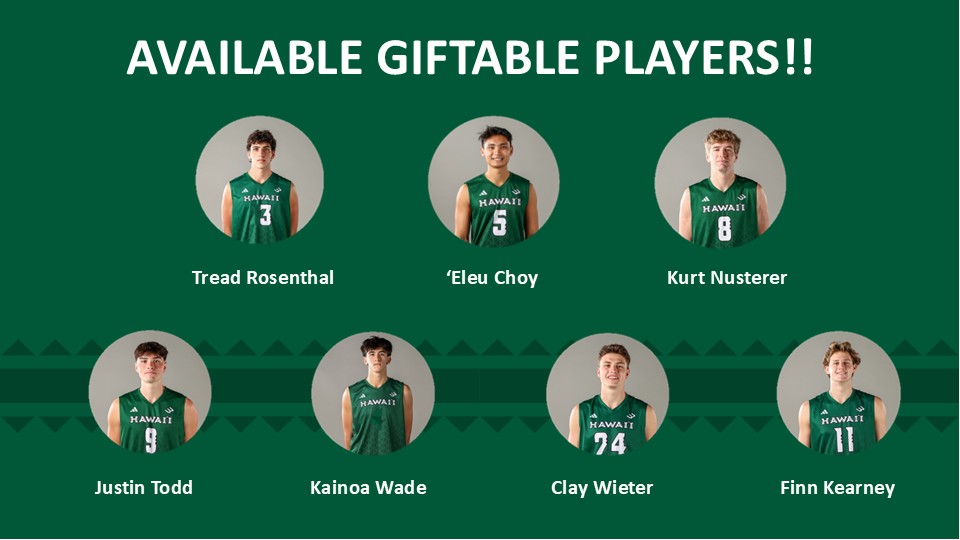 University of Hawai'i Rainbow Warriors Volleyball Engate Gifting Time ...